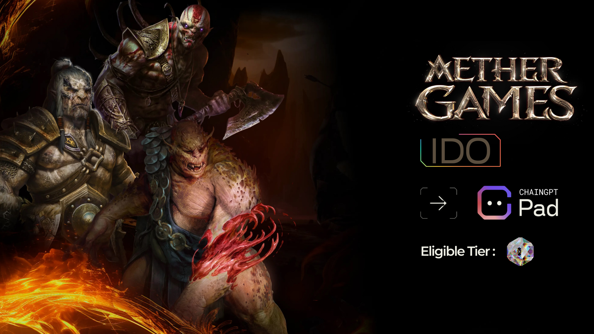 Aether Games IDO Specially for ChainGPT Pad's Diamond Tier: Led by Industry Titans to Forge the ...